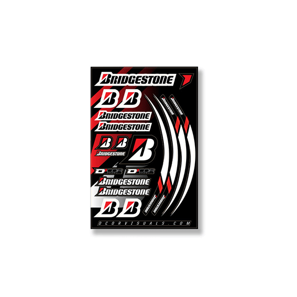 Bridgestones sticker sheet - Dcor Visuals – ADM Sport